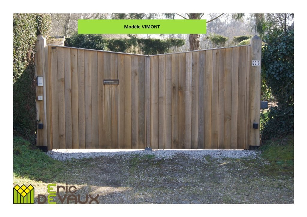 portail bois modele VIMONT - Eric Devaux